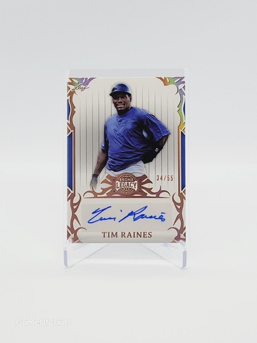 2023 Leaf A Bronx Legacy TIM RAINES Auto Autograph /55 | eBay