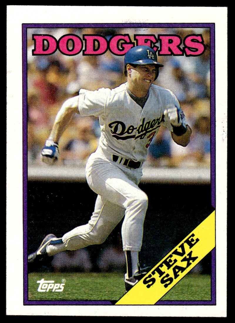1988 Topps Baseball Card Steve Sax Los Angeles Dodgers #305 | eBay