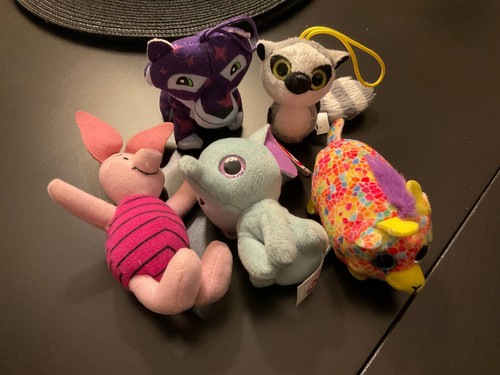 McDonalds Piglet 2002 Peanut 2017 Racoon 2019 Lion 2018 TY Mabs 2019 ...