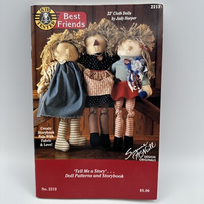 Pattern - 22" Cloth Dolls by Judy Harper Best Friends #2213 | eBay