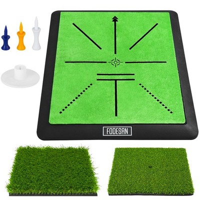 3-in-1 Golf Hitting Mat – Swing Path Trainer with Strike Feedback Pad ...