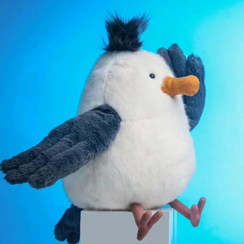 2025 Brand New Bird Series Chirpy Seagull Plush Toy with Tags +dust bag ...