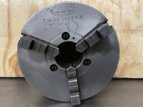 5" UNION 3 JAW LATHE CHUCK HARDINGE TAPER LOCK MOUNT No. 5405-H | eBay