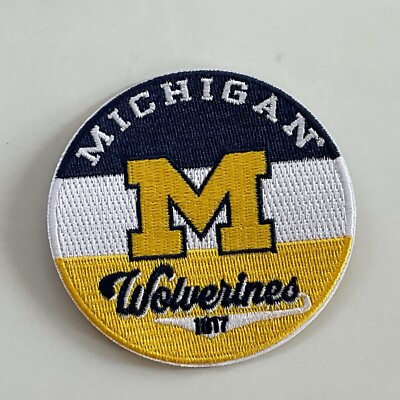 The University Of Michigan Wolverines Vintage Embroidered Iron On Patch ...