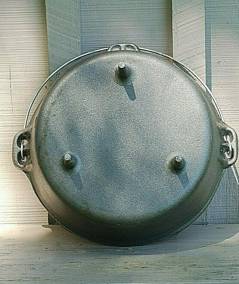 American Outback Cast Iron Camp Dutch Oven w Lid 3 Legs Camping ...