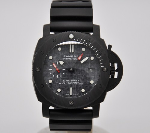 Panerai Submersible Luna Rossa Carbotech Americas Cup PAM01039 47mm ...