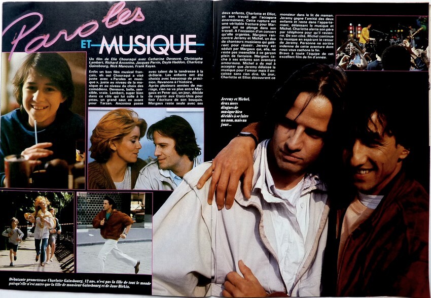 *CHRISTOPHE LAMBERT_RICHARD ANCONINA: COUPURE DE PRESSE 4 PAGES 1984 ...