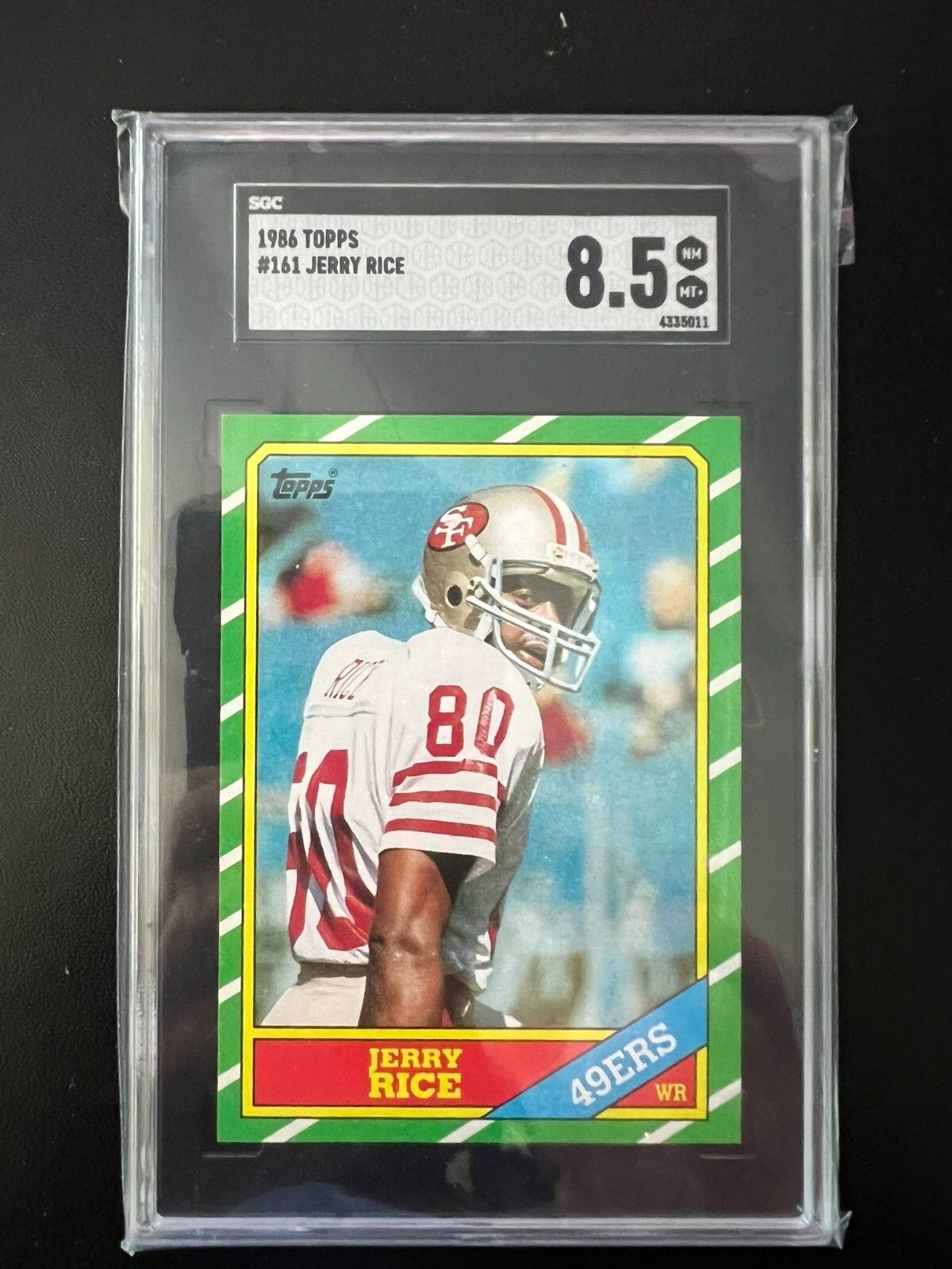1986 Topps Jerry Rice RC #161 - SGC 8.5 NM-MT+ GOAT HOF Rookie | eBay