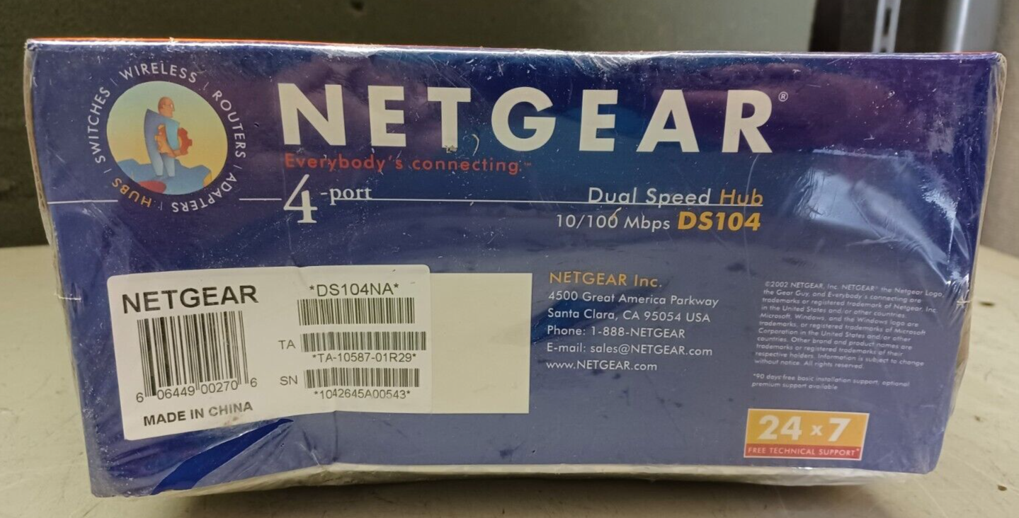 NETGEAR DS104 Dual Speed Hub 4port for sale online | eBay