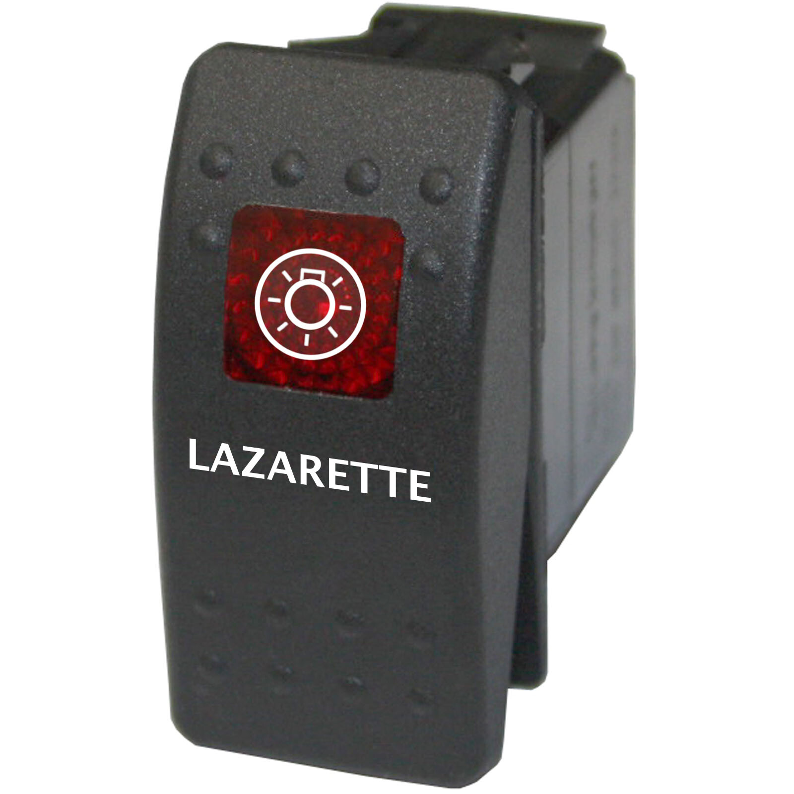 Rocker Switch 776 Marine boat LAZARETTE LED RED ON-OFF 12V 20A 3pins ...