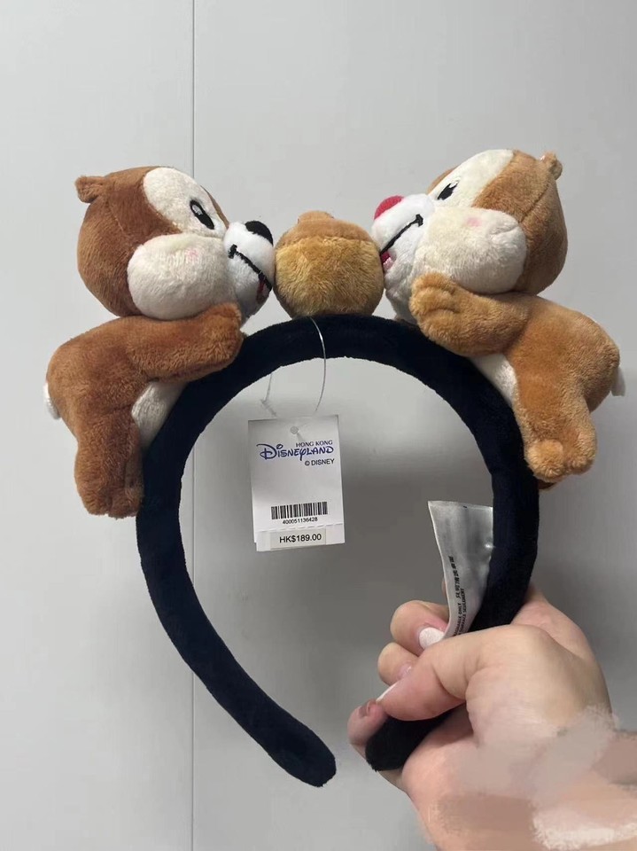 Authentic Disneyland Disney Park Chip n Dale chestnut Minnie Mouse ear ...