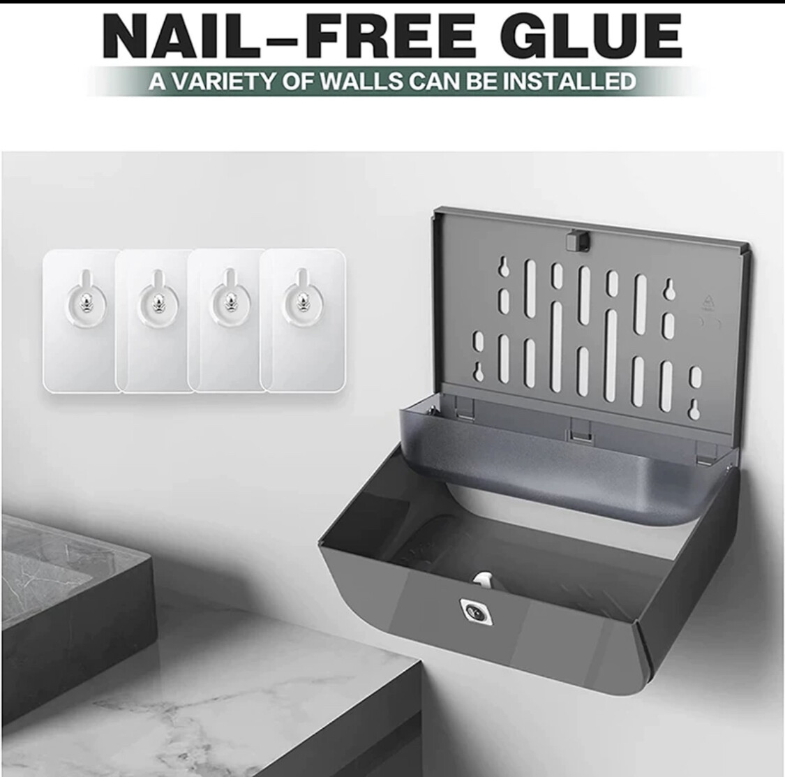 Tissue Dispenser Wall-mounted Paper Towel Holder for Kitchen Toilet ...