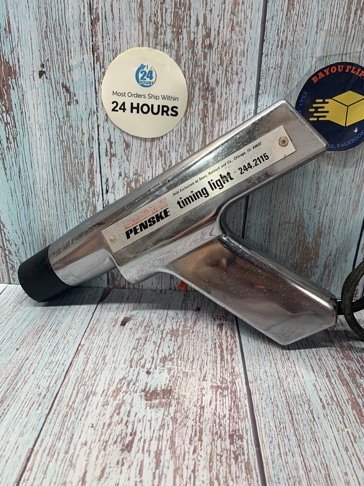 Vintage Penske Chrome Inductive Timing Light (244.2115) Mechanics Tool ...