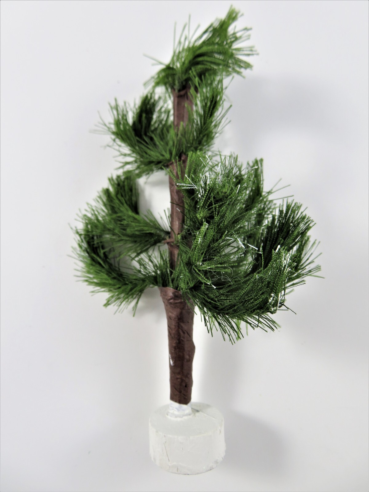 Miniature Tree Faux Fir Pine Soft Silky 6" For Christmas Village Or ...