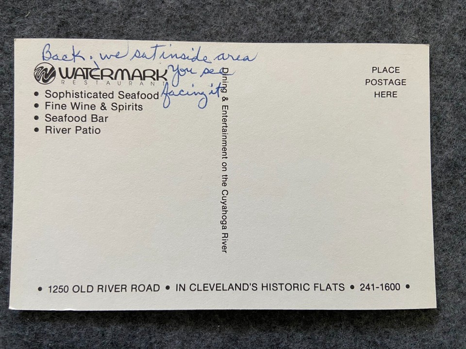 Watermark Restaurant in Cleveland Vintage Postcard | eBay