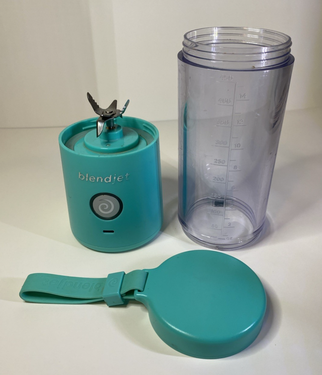 BlendJet 2 Portable Blender 16oz Teal Personal Smoothie USED No USB ...