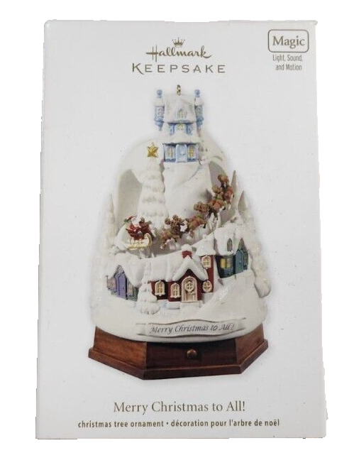 Hallmark Keepsake Ornament Magic 2012 Merry Christmas to All! Light ...