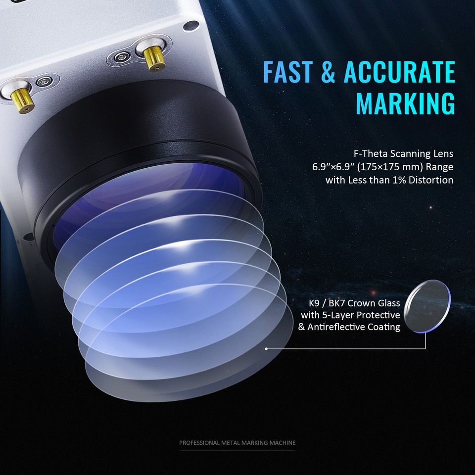 OMTech MOPA Fiber Laser JPT Source 60W Laser Engraver Cutter with ...