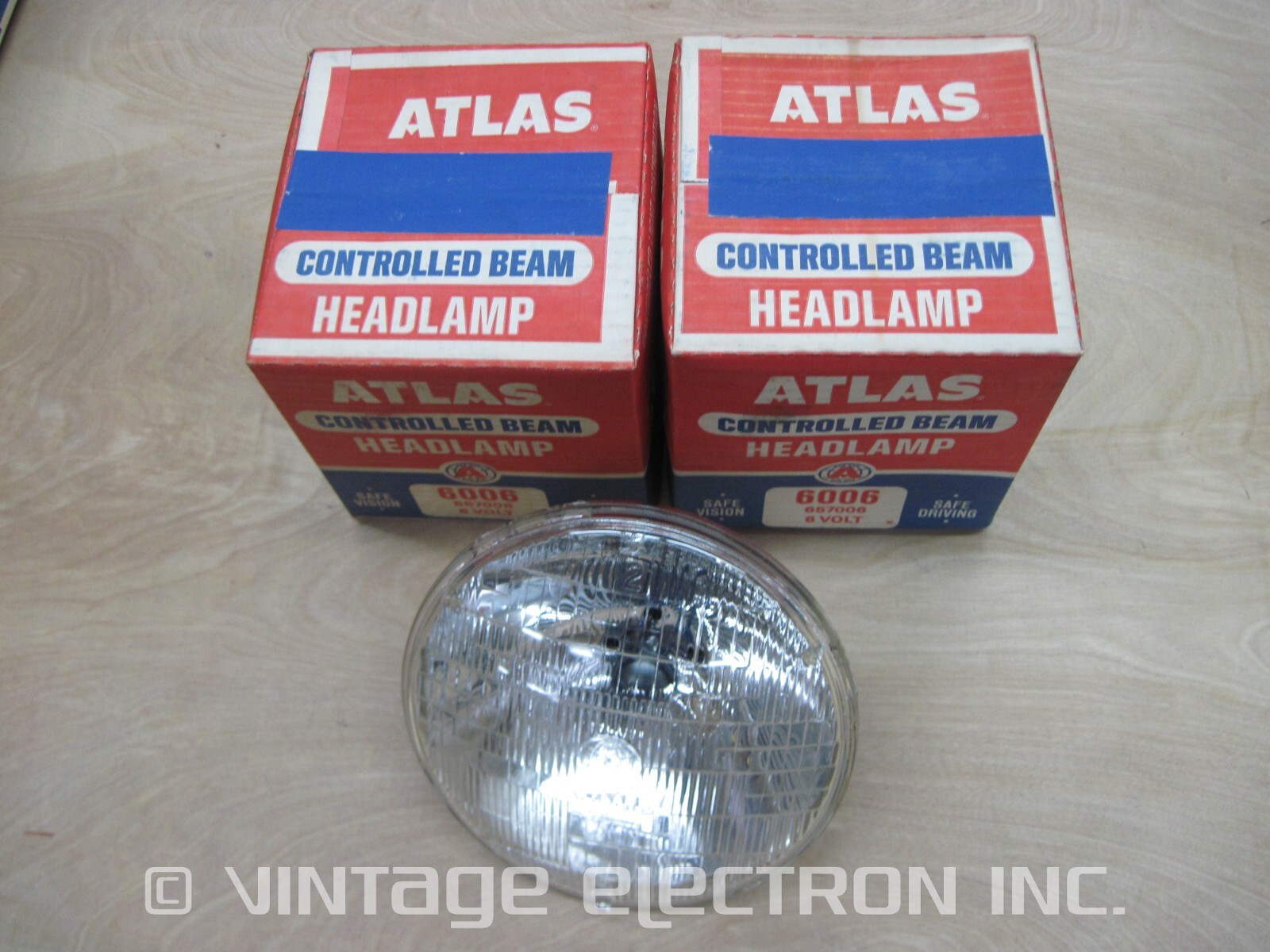 PAIR (2) - ATLAS 6006 Headlamp - 6 Volt (6V): FREE SHIPPING, MADE IN ...