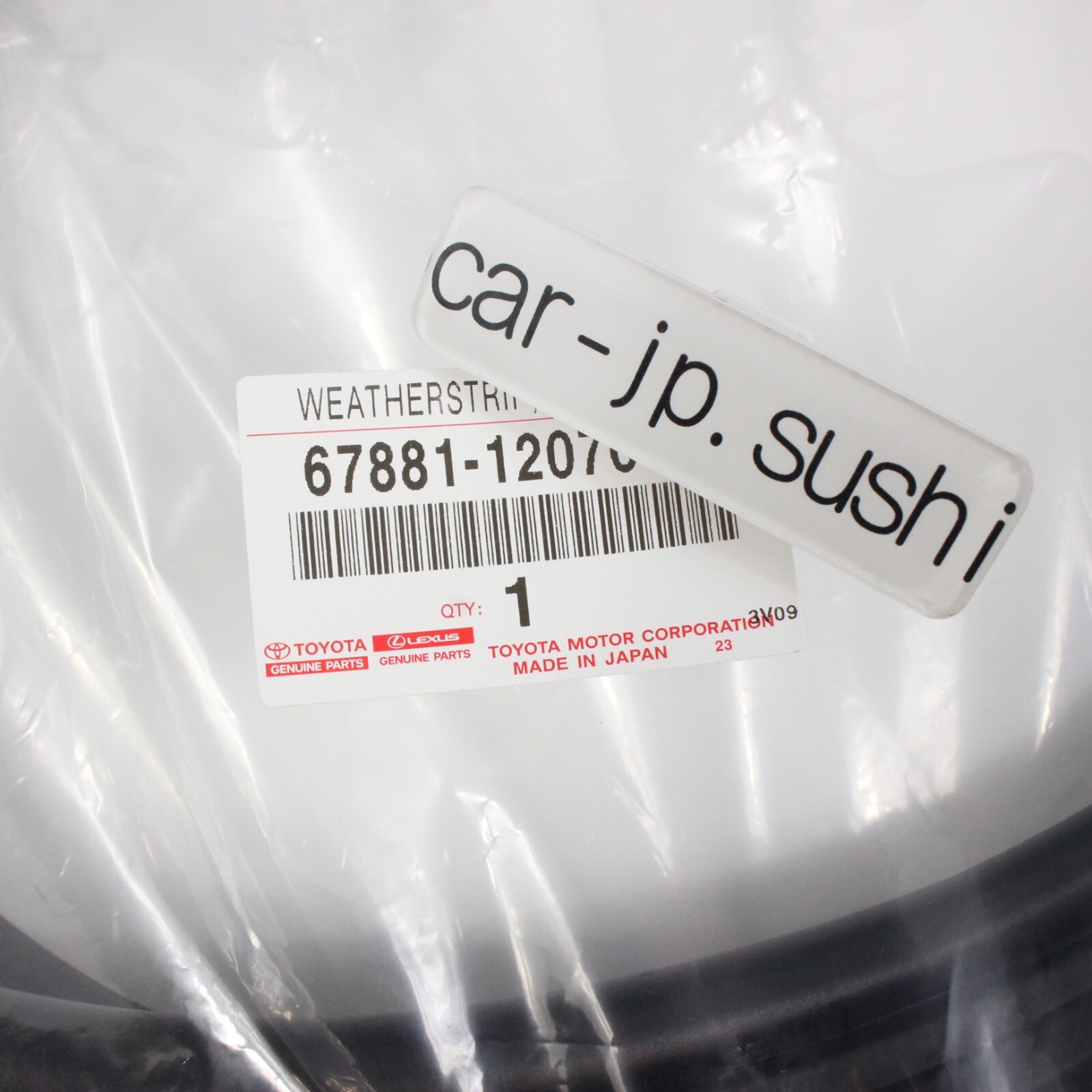 TOYOTA Genuine Corolla AE86 3DR Hatch Back Door Trunk Weatherstrip ...