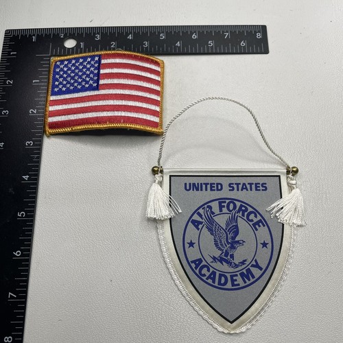 1 USA Flag Patch + USAF UNITED STATES AIR FORCE ACADEMY Banner Or ...