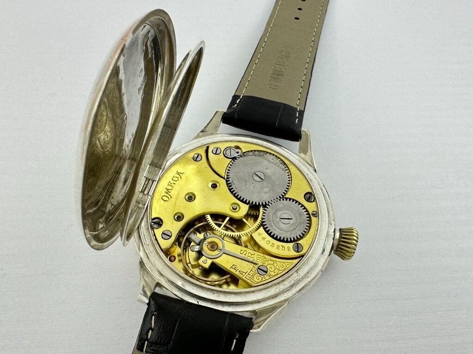 Omega World Time Antique 1912-1916 Swiss Amazing Art Deco Silver Men ...