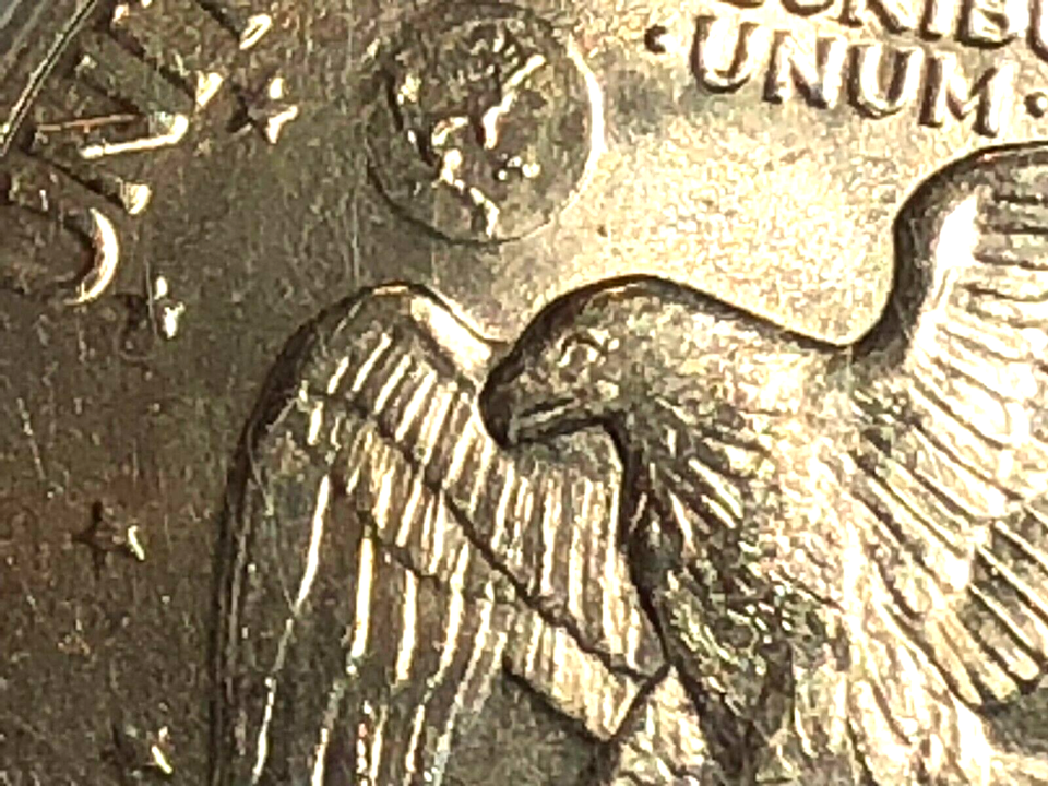 1971-D Eisenhower Dollar Friendly Eagle PCGS MS65 QA FS-901 Type 1 Rev ...