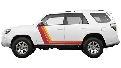 TRD Retro Racing Stripes Design Decals To Fit Toyota 4Runner 2010-2024 ...