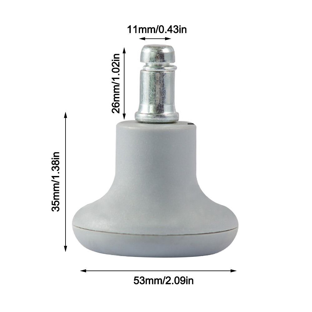 Anti Slip Glides Castor Replacement Fixed Casters Office Computer ...