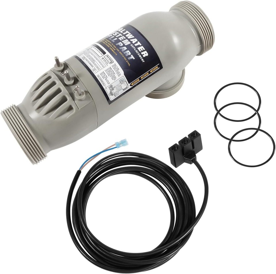 For Zodiac Jandy R0452400 3-Port Salt Cell +16ft DC Power Cord+ ...