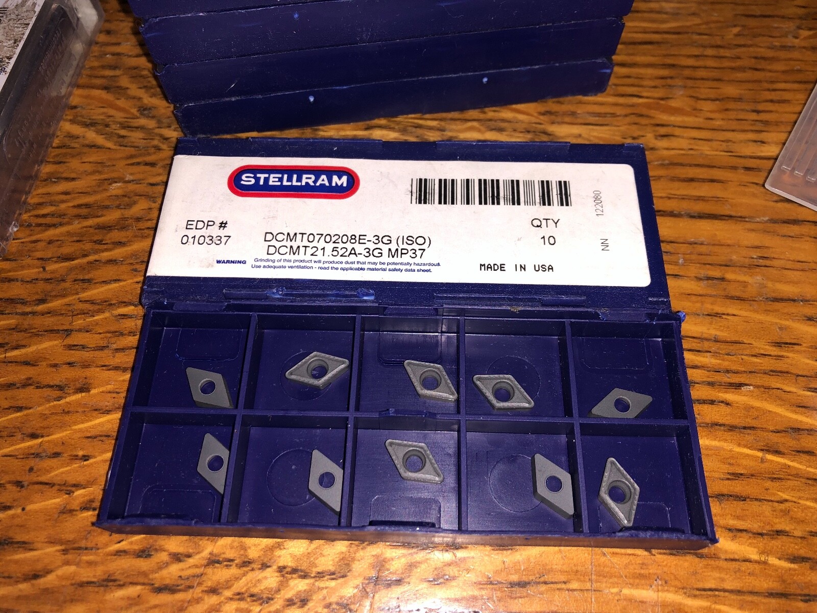 STELLRAM CARBIDE INSERTS QITY 10 DCMT 070208E-3G DCMT21.52A-3G MP37 | eBay