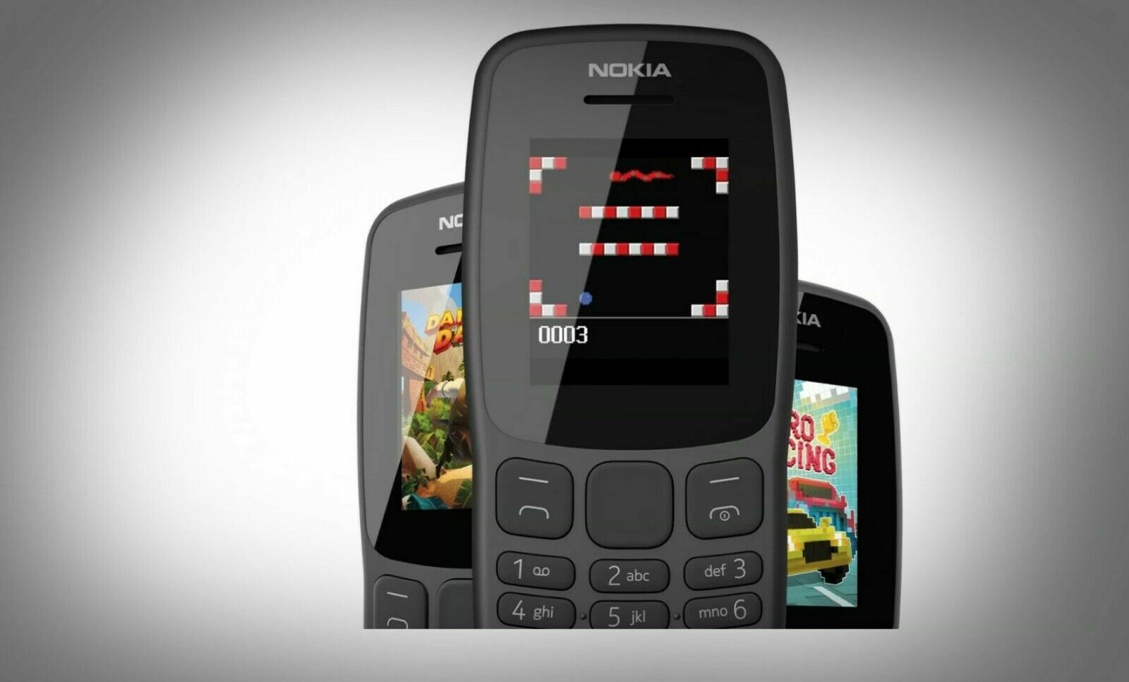 NOKIA 106 Single SIM (2018)TA-1190 Dual Band (850/1900) Factory GSM ...