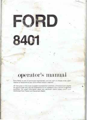 Ford 8401 Service 6 Manuals Gason Cab manual 6700 7700 TW10 County CD ...