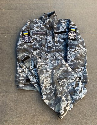 ⚓ Rare Authentic Ukrainian Navy Uniform Set MM16F Blue Pixel – Jacket ...