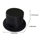 6pcs Miniature Top Hat Mini Doll Hats Mini Snowman Hats Craft ...