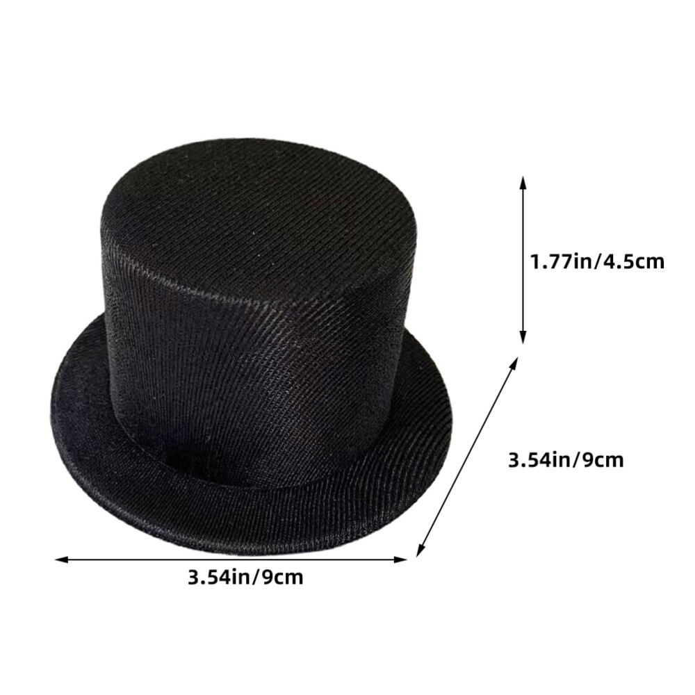 6pcs Miniature Top Hat Mini Doll Hats Mini Snowman Hats Craft ...