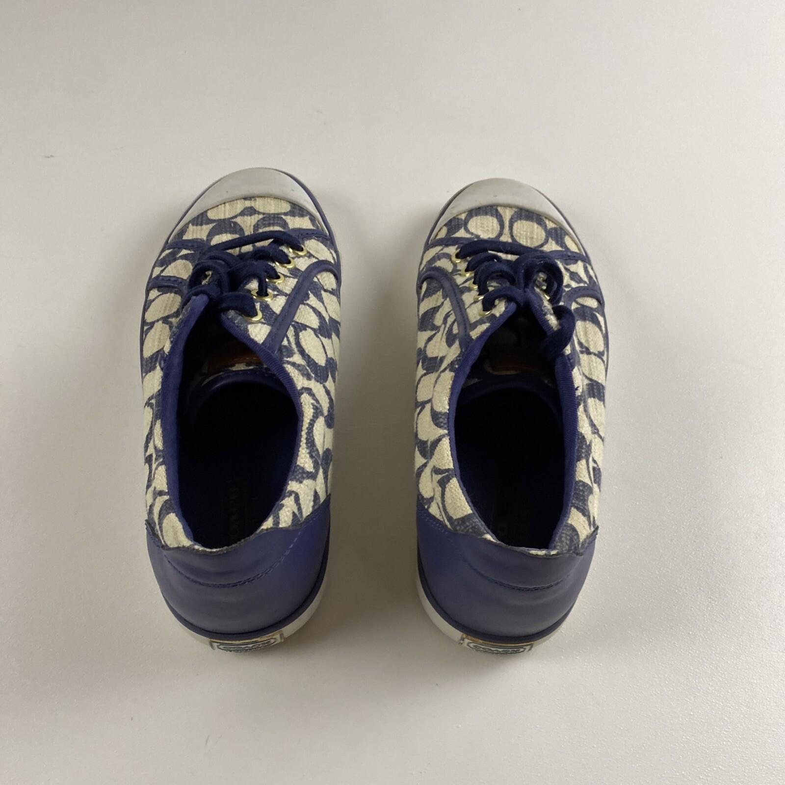 Coach Poppy Barrett Women's Sneakers Blue Fabric Size… - Gem