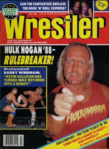 HULK HOGAN The Wrestler Wrestling Magazine July 1988 BARRY WINDHAM/MIKE ...