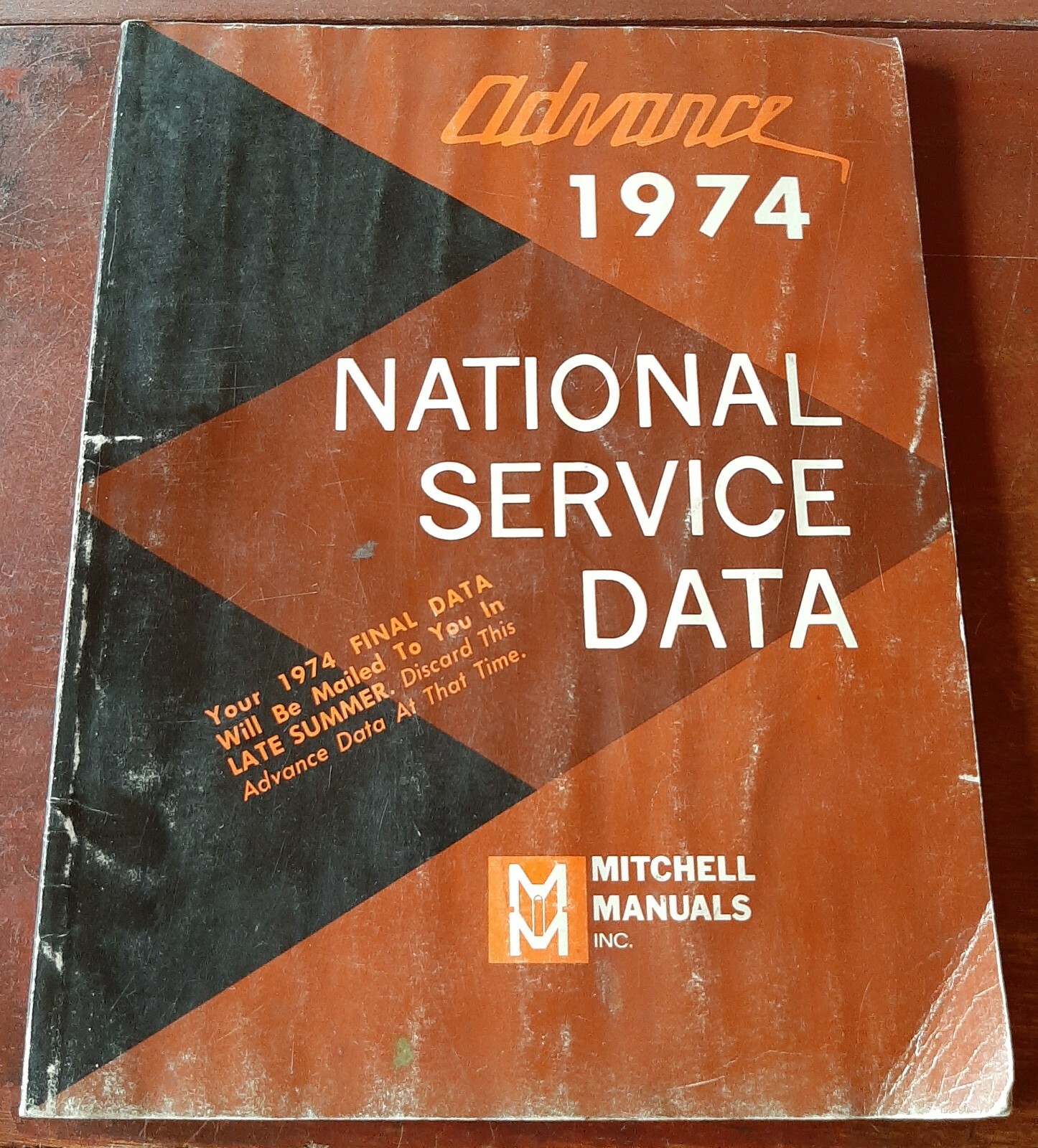 1974 Advance National Service Data Mitchell Manuals NAS for various ...