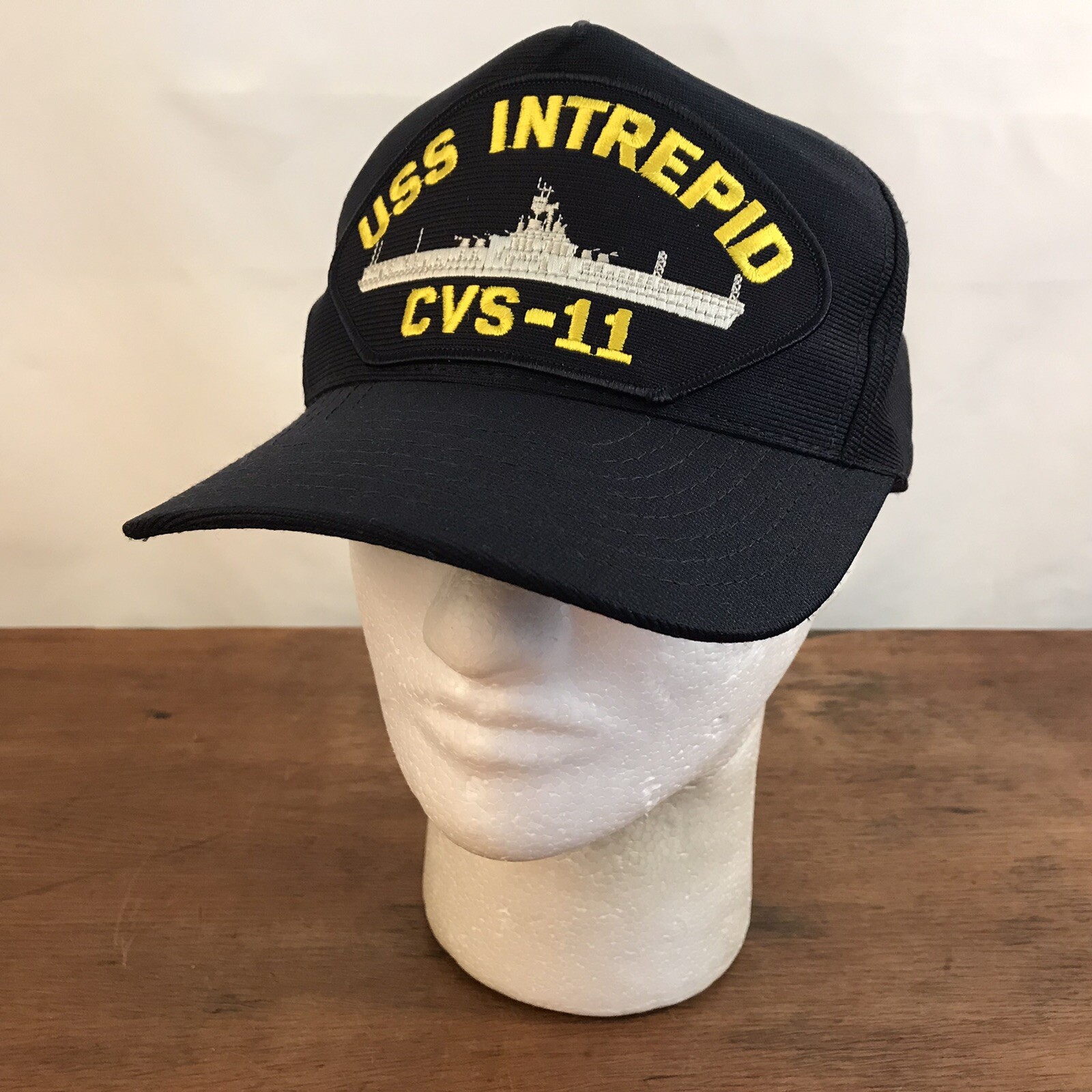 USS Intrepid CVS-11 Black Polyester Snapback Cap Hat USA (CH37) | eBay
