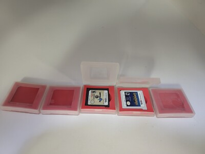5 NEW Padded RED Protective Cartridge Game Cases for Nintendo DS & 3DS ...