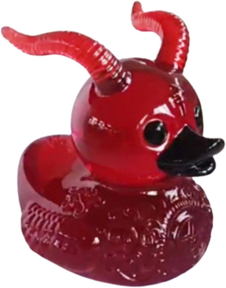 Red Devil Duck Resin Duck Ornament Novelty Home Desk Decor Collectibles ...