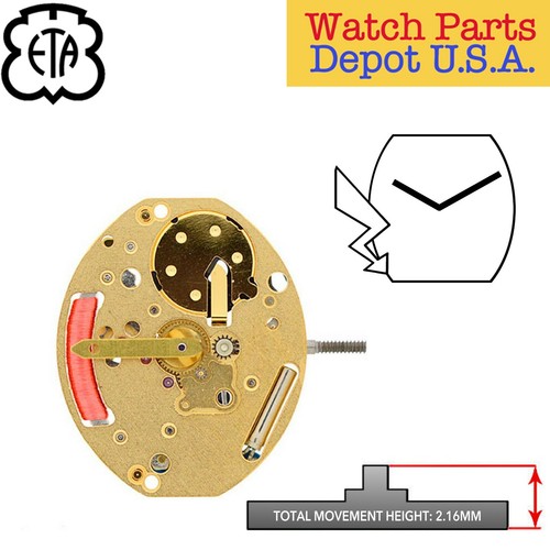 Genuine ETA E03.001 Swiss Made Quartz Movement, 2 Hands - NEW! | eBay