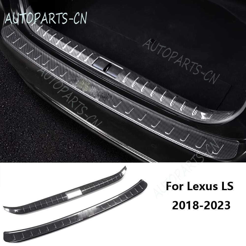 For Lexus LS500 18-23 Carbon Fiber Steel Inner&Outer Rear Bumper ...
