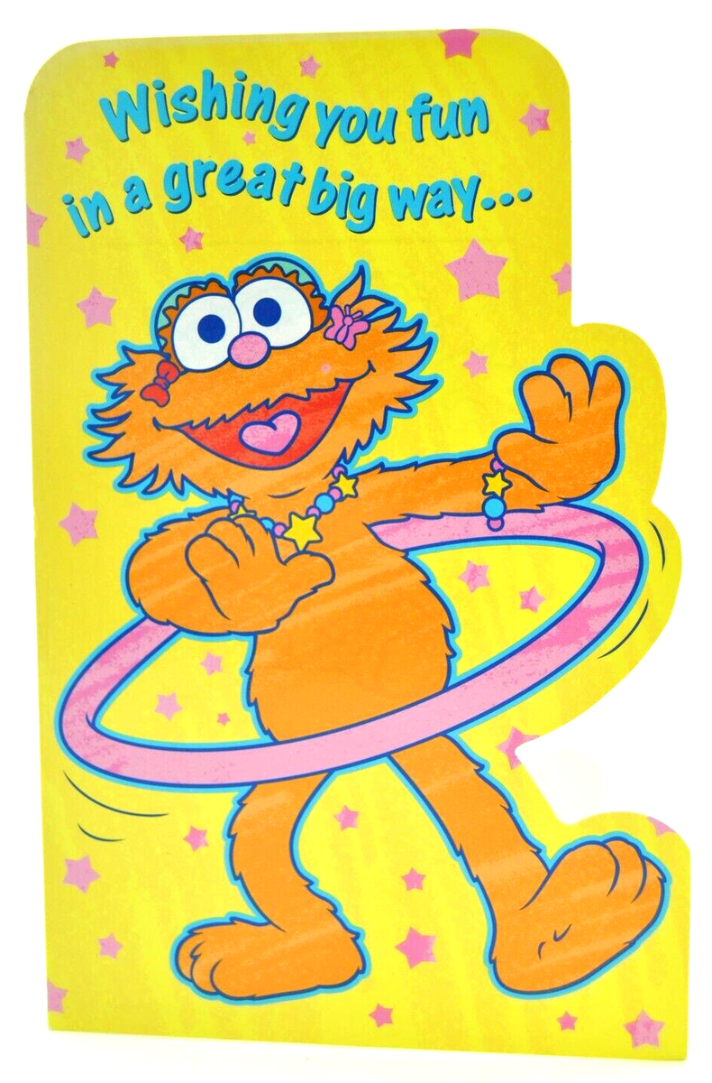 Zoe Sesame Street Clipart Sesame Street "Zoe Face" Embroidered