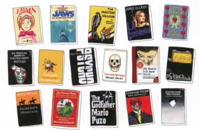 Books Made into Great Movies, by Artist Jane Mount from Bibliophile ...
