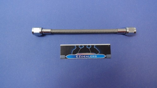 -4AN Straight Swivel Stainless Steel Braided Nitrous Oxide Line 6" Made ...