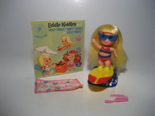1967 LIDDLE KIDDLES SURFY SKIDDLE DOLL SURFBOARD WAVE KOMIC SUNGLASSES ...