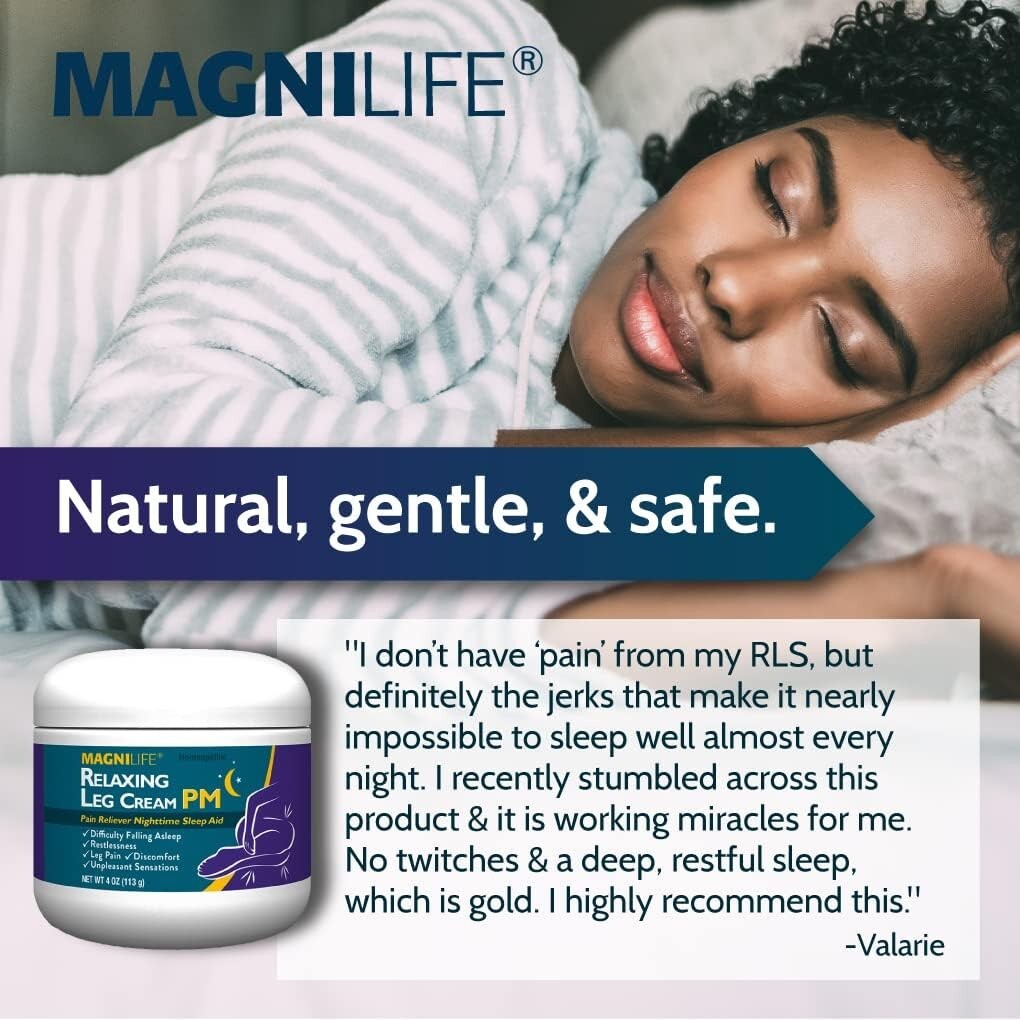 MagniLife Relaxing Leg Cream PM, Deep Penetrating Topical for Pain and ...