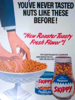 Vintage Skippy Peanut Butter Nuts Ad Reproduction Print Advertising ...